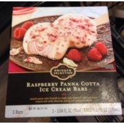 Private Selection Raspberry Panna Cotta Ice Cream Bars: Calories ...