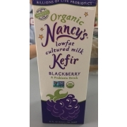 Organic Nancy's Lowfat Cultured Milk, Kefir, Blackberry: Calories ...