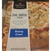 Signature Select Five Cheese Pizza, Rising Crust: Calories, Nutrition ...