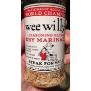 Wee Willy's Seasoning Blend Dry Marinade, Steak Formula: Calories ...