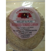 Sami's Bakery Sundried Tomato Lavash, Millet & Flax: Calories ...