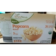 Simply Nature Organic Popcorn Butter: Calories, Nutrition Analysis ...
