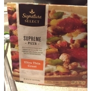 Signature Select Supreme Pizza, Ultra Thin Crust: Calories, Nutrition ...