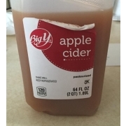 Big Y Apple Cider: Calories, Nutrition Analysis & More | Fooducate