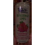 Welch's Refreshingly Simple Strawberry Raspberry: Calories, Nutrition ...