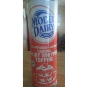 Model Dairy Topping, Whipped, Dairy, Original: Calories, Nutrition ...