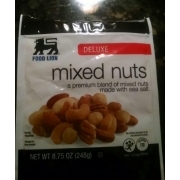 Food Lion Deluxe Mixed Nuts: Calories, Nutrition Analysis & More ...