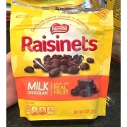 Nestle Raisinets, Milk Chocolate, Made With Real Fruit: Calories ...