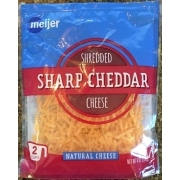 Meijer Shredded Cheese, Sharp Cheddar: Calories, Nutrition Analysis ...