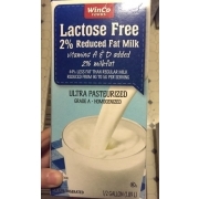 WinCo Reduced Fat Milk, Lactose Free: Calories, Nutrition Analysis ...