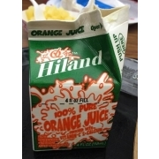 Hiland 100% Pure Orange Juice: Calories, Nutrition Analysis & More ...