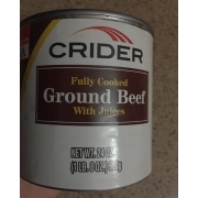 Crider Ground Beef With Juices: Calories, Nutrition Analysis & More ...