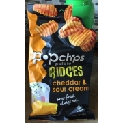 Popchips Ridges, Cheddar And Sour Cream, Potato Chips: Calories ...