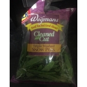 Wegmans Snow Peas, Triple Washed, Cleaned And Cut: Calories, Nutrition ...