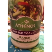Athenos Greek Yogurt, Ranch Dressing And Dip: Calories, Nutrition ...