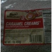 Blain's Farm & Fleet Candy, Caramel Creams: Calories, Nutrition ...