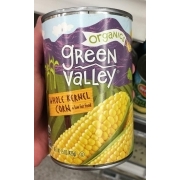 Organics Green Valley Whole Kernel Corn A Low Fat Food: Calories ...