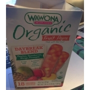 Wawona Frozen Foods Organic Fruit Pops, Daybreak Blend: Calories, Nutrition Analysis & More ...