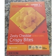 Safeway Kitchens Crackers, Baked, Zesty Cheddar, Crispy Bites: Calories ...