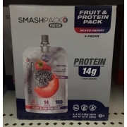 Smash Pack Fruti And Protein Pack, Mixed Berry: Calories, Nutrition ...