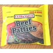 Extra Value Beef Patties: Calories, Nutrition Analysis & More | Fooducate