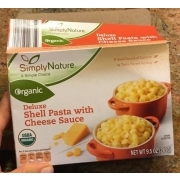 Simply Nature Organic Deluxe Shell Pasta With Cheese Sauce: Calories ...