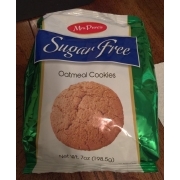 Mrs Pure's Sugar Free Oatmeal Cookies: Calories, Nutrition Analysis ...