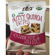 180 Snacks Organic Nutty Quinoa Bites With Cranberries And Rice ...
