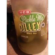 H-E-B Pickle Me Dilley, Whole Dill: Calories, Nutrition Analysis & More ...