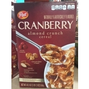 Post Cranberry Almond Crunch Cereal: Calories, Nutrition Analysis ...