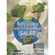 Mibo Fresh Baby Greens With Turkey And Mango Salad: Calories, Nutrition ...