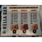 Wella Bar Organic Protein Bars, Variety Pack: Calories, Nutrition ...