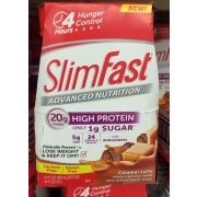SlimFast Advanced Nutrition, High Protein, Caramel Latte: Calories ...