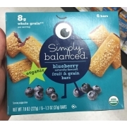 Simply Balanced Blueberry Naturally Flavored Fruit And Grain Bars ...
