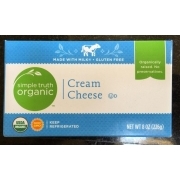 Simple Truth Organic Cream Cheese: Calories, Nutrition Analysis & More ...