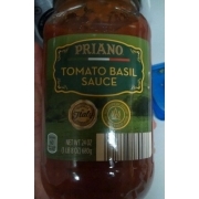 Priano Sauce, Tomato Basil: Calories, Nutrition Analysis & More | Fooducate