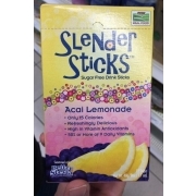 Slender Sticks Sugar Free Drink Sticks, Acai Lemonade: Calories ...