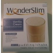 Wonderslim Vanilla Cream, Meal Replacement, Pudding And Shake: Calories ...