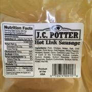 User added: JC Potter, Hot link sausage: Calories, Nutrition Analysis ...