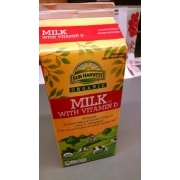 Sun Harvest Milk, With Vitamin D, Organic: Calories, Nutrition Analysis ...