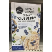 Sam's Choice Instant Oatmeal, Creamy Blueberry: Calories, Nutrition ...