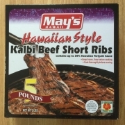 May's Hawaii Hawaiian Style Kalbi Beef Short Ribs: Calories, Nutrition ...