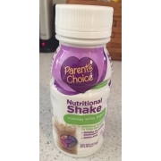 Parent's Choice Nutritional Shake, Vanilla With Fiber: Calories ...