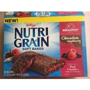 Nutri Grain Soft Baked, Chocolate Raspberry, Breakfast Bars: Calories ...