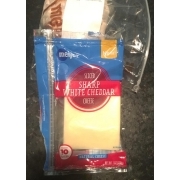 Meijer Sliced Sharp White Cheddar Cheese: Calories, Nutrition Analysis ...