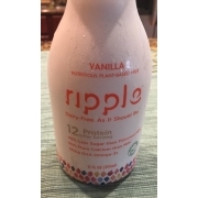 Ripple Vanilla, Nutritious Plant Based Milk: Calories, Nutrition ...