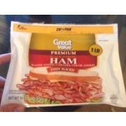 Great Value Premium Black Forest Ham, Thin Sliced: Calories, Nutrition ...