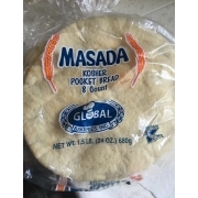 Masada Kosher Pocket Bread: Calories, Nutrition Analysis & More | Fooducate