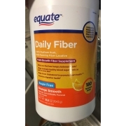 Equate Daily Fiber, Sugar Free, Orange Smooth, Dietary Supplement ...