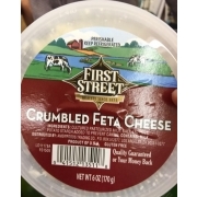 First Street Feta Cheese, Crumbled: Calories, Nutrition Analysis & More ...